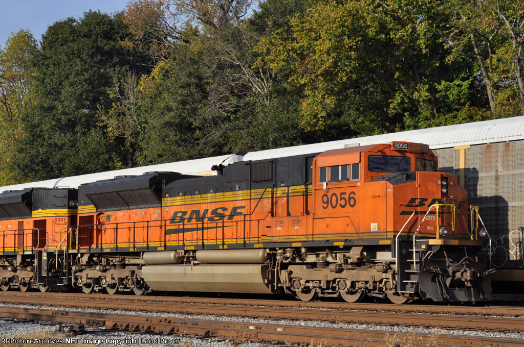 BNSF 9056 DPU On NS 735 North